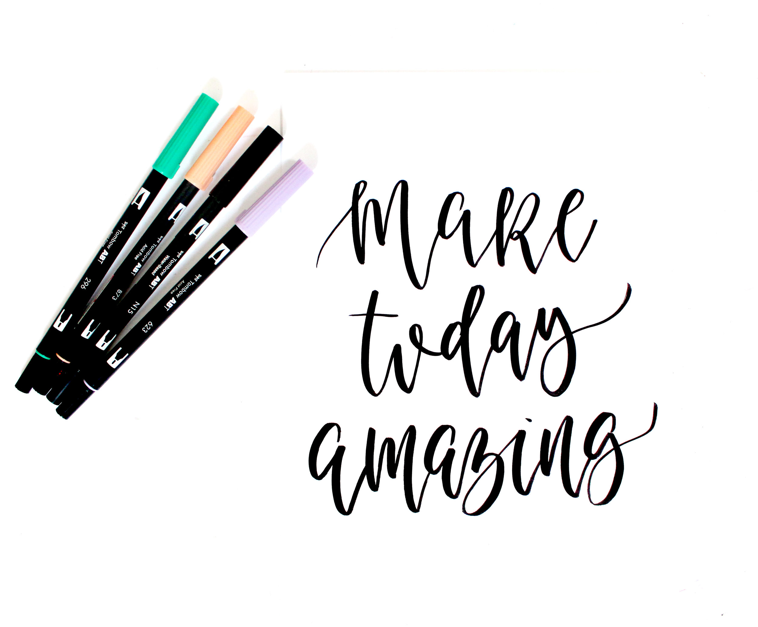 Tombow brush pen lettering store